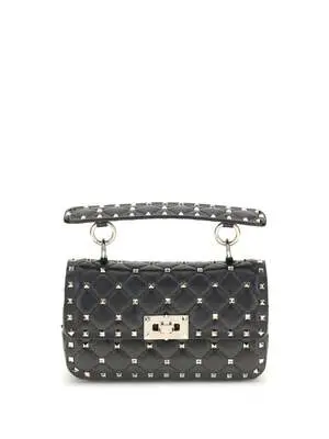 Valentino Garavani Rockstud Spike Mini Top Handle Bag - Black