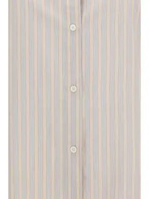 TOTEME Oversized Striped Shirt - Cream