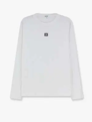 Loewe Ribbed Cotton T-shirt - White