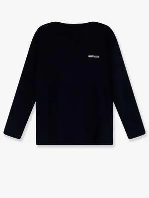 Miu Miu Wool Sweater With Lettering Logo Applique - Multicolor