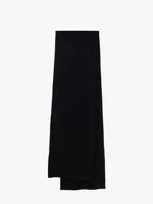 Rick Owens Alpaca And Wool Blend Scarf - Black