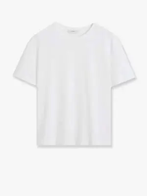 TOTEME Organic Cotton T-shirt With Embroidered Logo - Multicolor