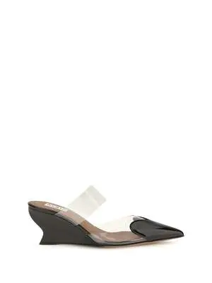 Alaïa Le Coeur Patent Leather Mules - Black