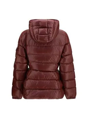 Moncler Barante Short Hooded Down Jacket - Red