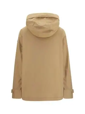 Moncler Hooded Jacket With Logo Patch