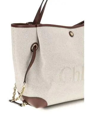 Chloé Clover Tote Bag In Canvas