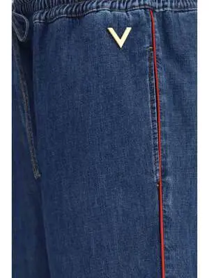 Valentino Garavani Lightweight Wide-leg Denim Pants