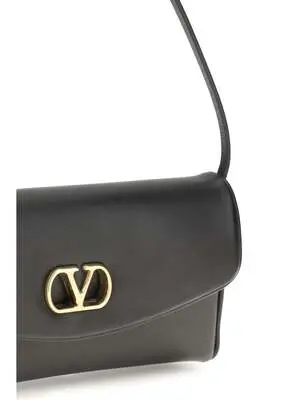 Valentino Garavani Devain Leather Shoulder Bag - Brown