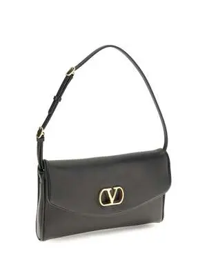 Valentino Garavani Devain Leather Shoulder Bag - Brown