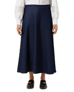 Marina Rinaldi Mrsballo Denim Skirt - Midnight Blue