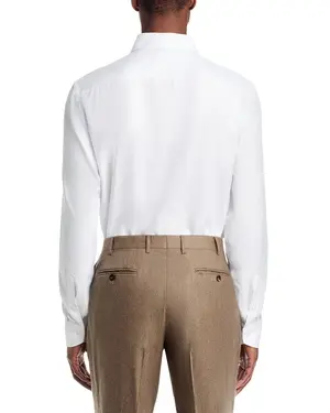 Canali Micro Chevron Dress Shirt