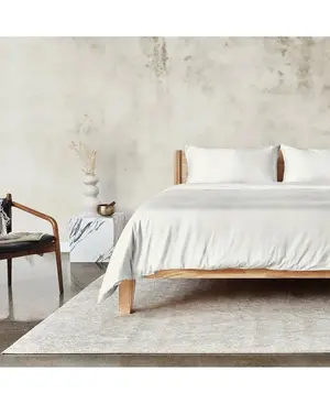 ETTITUDE Luxe Cleanbamboo Sateen+ Duvet Cover, Full/queen - Stone