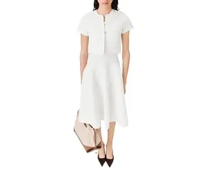 Maje Ribbed Short Sleeve Cardigan