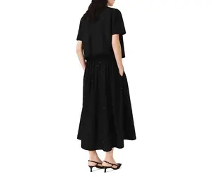 Maje Embellished Flared Midi Skirt