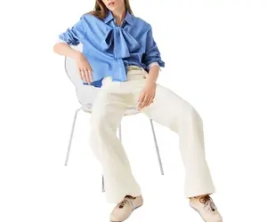 Maje Lurex Tweed High Rise Pants