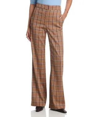 Veronica Beard Tonelli High Rise Pants - Ochre Multi