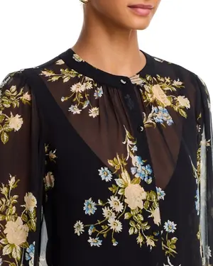 Veronica Beard Ashlynn Silk Blouse