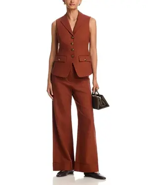 Veronica Beard Darrell Wide Leg Pants