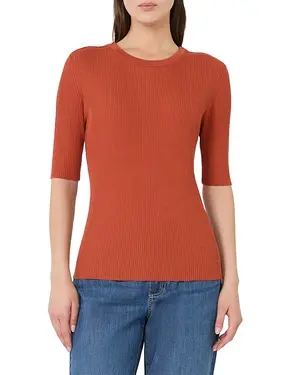 Max Mara Smmriviera Wool Top - Orange