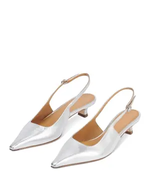 AeydĒ Catrina Slingback Kitten Heel Pumps