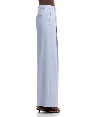 Theory Wide Leg Pleated Trousers