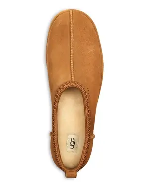 UGG Tasman Leather Deconstructed Clogs - Chestnut
