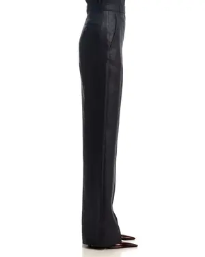 Alexander McQueen Straight Leg Linen Trousers