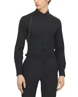 Alexander McQueen Stretch Chain Harness Shirt