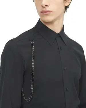 Alexander McQueen Stretch Chain Harness Shirt