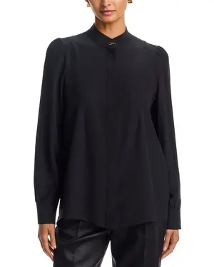 Alexander McQueen Wishbone Silk Shirt