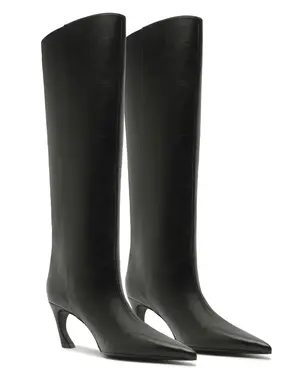 Schutz Lexi Leather Mid Boots