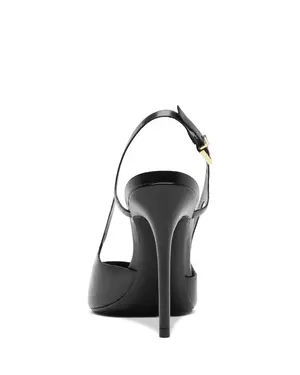 Schutz Boris Leather Slingback Pumps - Black
