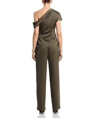 Simkhai Kyra Classic Woven Wide Leg Pants