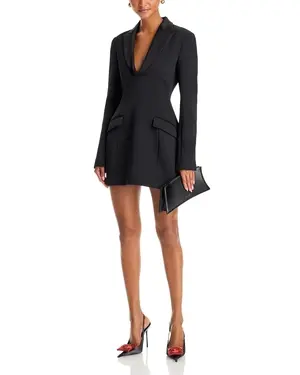 Simkhai Marina Blazer Mini Dress - Black