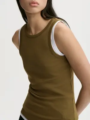 BY MALENE BIRGER Mani Organic Cotton Tank Top - Hunt