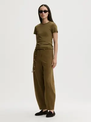 BY MALENE BIRGER Alicia Organic Cotton T-shirt - Hunt