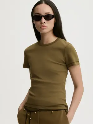 BY MALENE BIRGER Alicia Organic Cotton T-shirt - Hunt