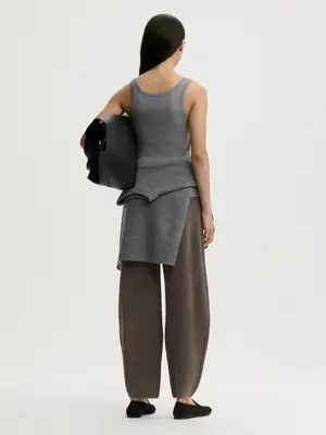 BY MALENE BIRGER Dali Organic Cotton Tank Top - Grey Melange