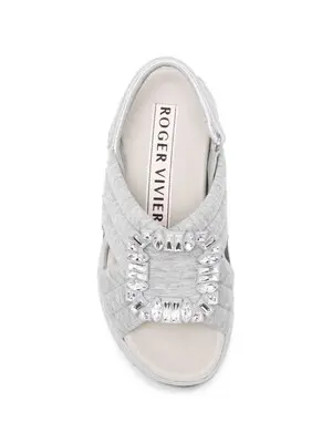 ROGER VIVIER Viv Run Embellished Sandals