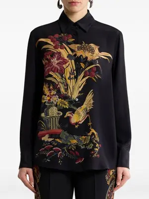 Etro Printed Silk Shirt