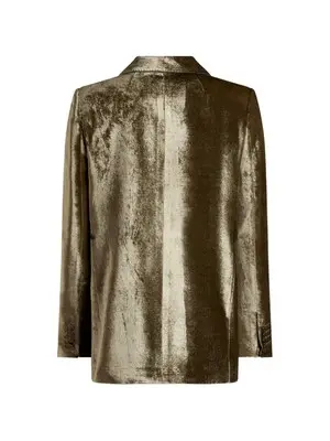 Etro Velvet Single-breasted Blazer Jacket