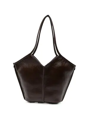 Hereu Calella Small Leather Tote Bag - Brown