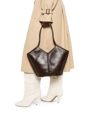 Hereu Calella Small Leather Tote Bag