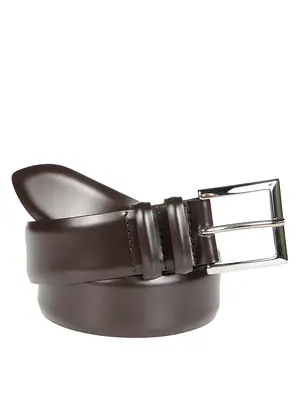 Orciani Classic 3.5 Cm Leather Belt - Marrone