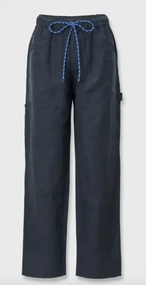 Rag & Bone Atlas Linen Pant - Blue