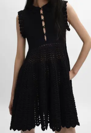 Celine Crochet Mini Dress