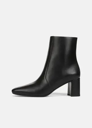 Vince Tegan Leather Ankle Boot - Black