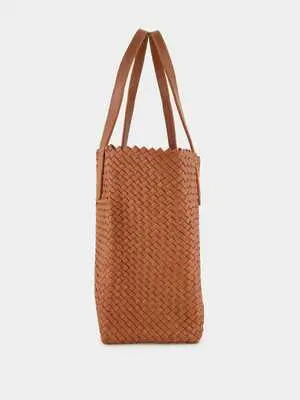 Dragon Diffusion Woven Leather Shoulder Bag