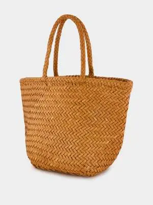 Dragon Diffusion Grace Basket Small Woven Leather Bag