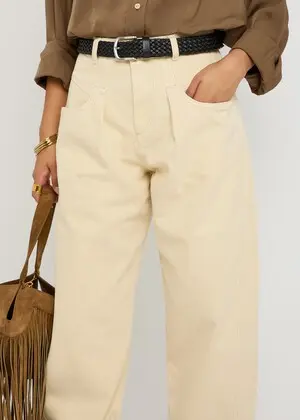 Isabel Marant Étoile Lisha Barrel-leg Jeans - Beige
